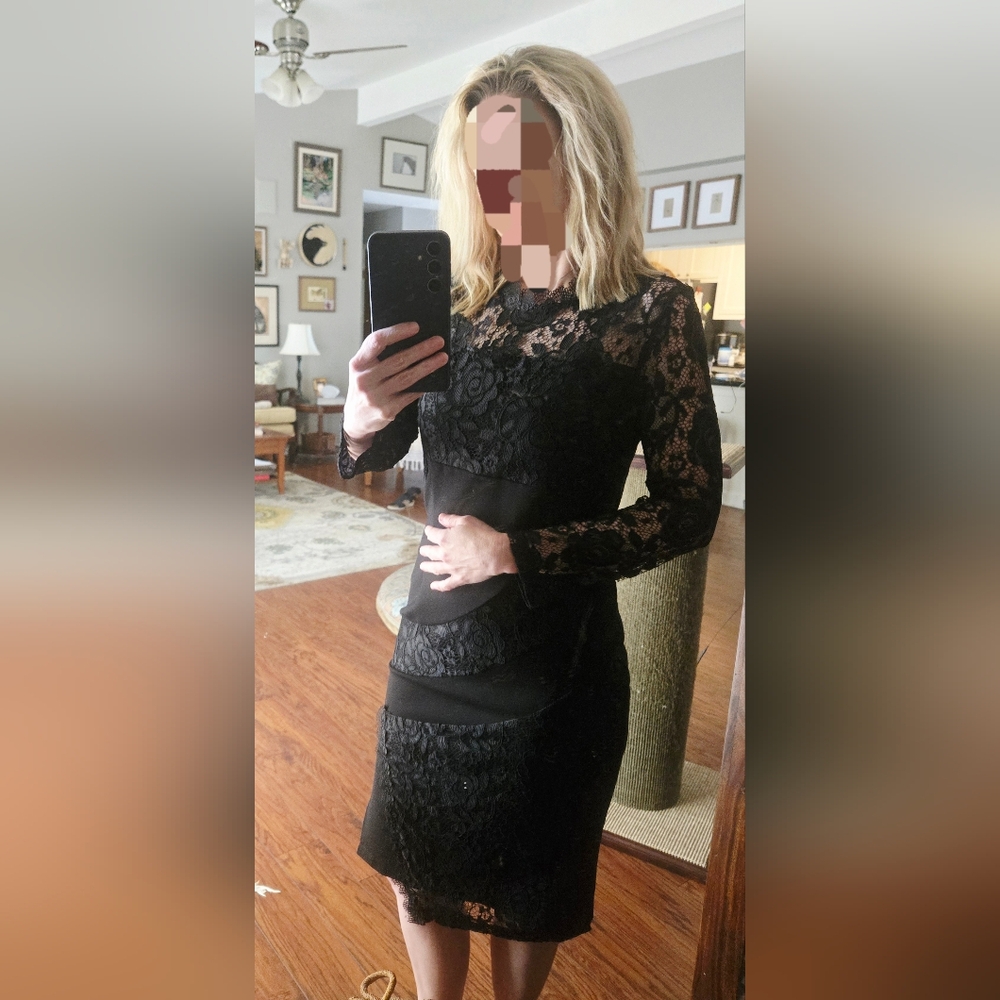 Elegant Black Lace Gothic Funeral Dress - Gem